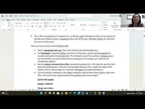 CIS30E Unit 5 Lecture: Cython - YouTube