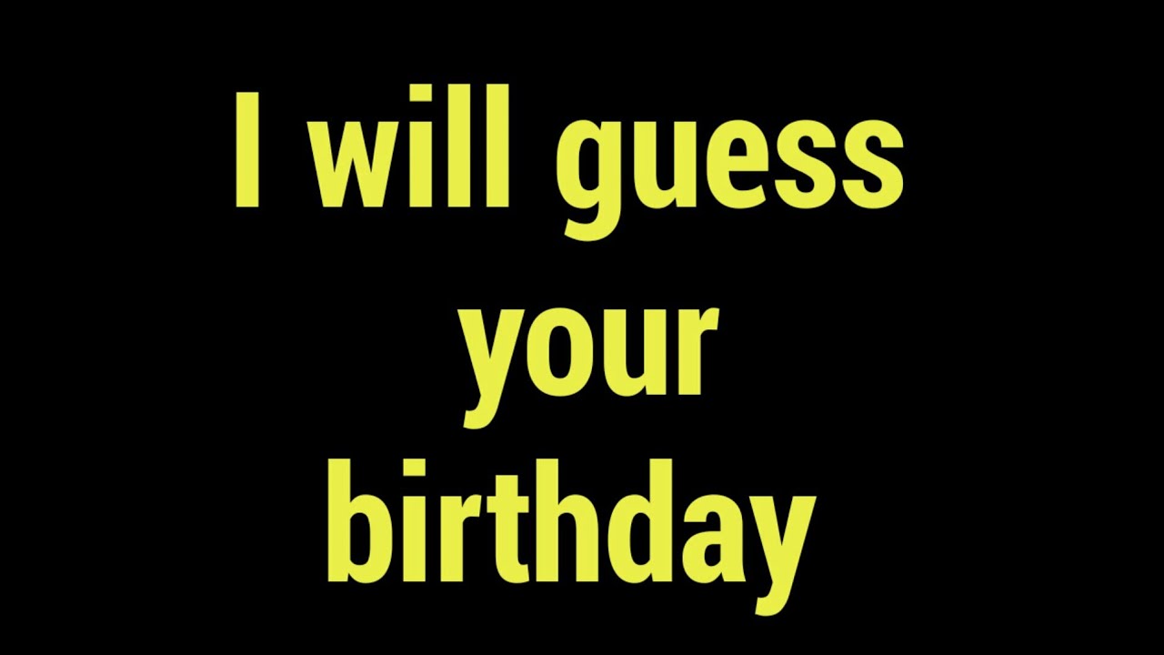 I will guess your birthday - Maths trick - YouTube
