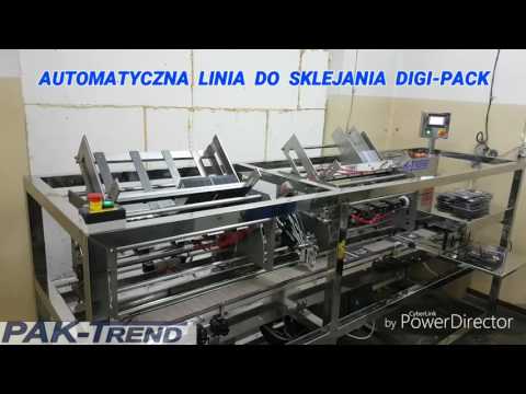 Automatyczna lina do sklejania DIGI-PACK , DIGI-PACK , TRAY , CD , DVD , opakowanie cd , opakowanie