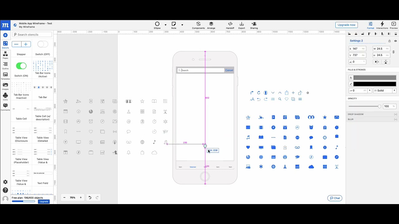 Moqups Wireframe example - YouTube