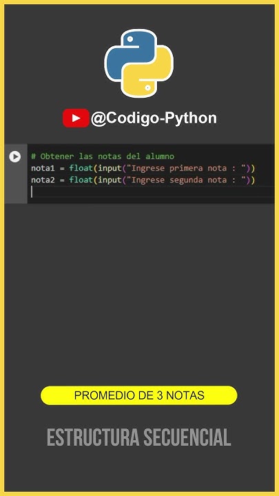 🟨🟦 Python Calcular El Promedio De 3 Notas En Python Python Python3 Pythoncolab