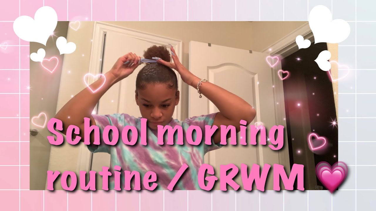 School Morning Routine/ GRWM 💗 - YouTube