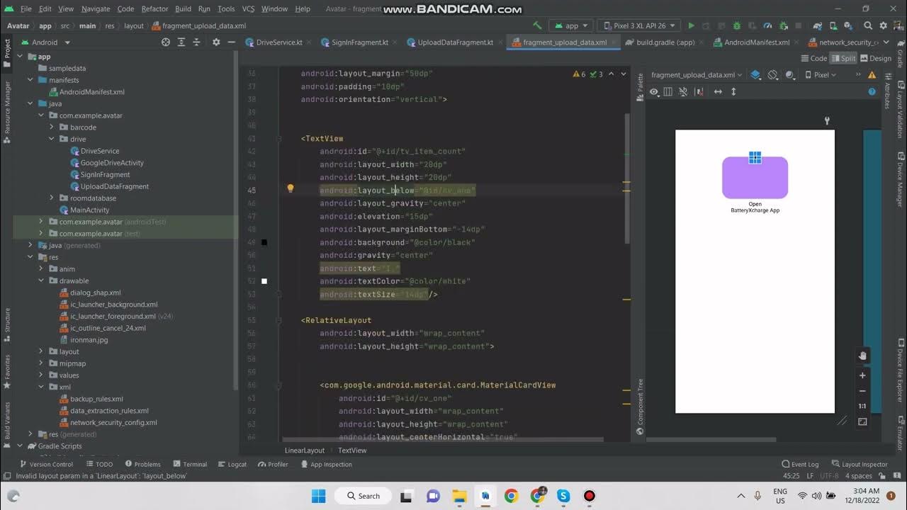 View Overlapping on android. - YouTube