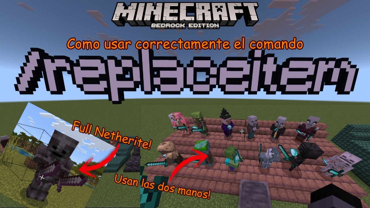 [Tutorial] Como usar correctamente el comando /replaceitem + Ejemplos de funcionamiento ...