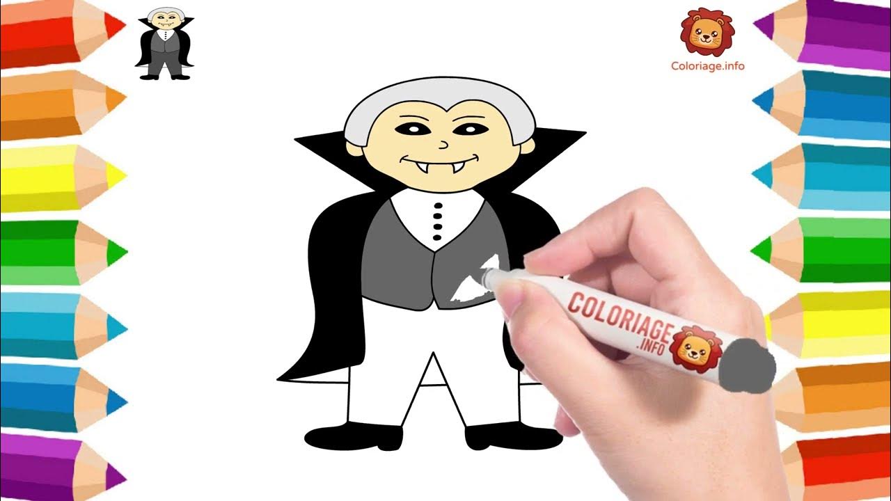 Comment dessiner un vampire pour halloween ? 🧛Dessin Vampire ...