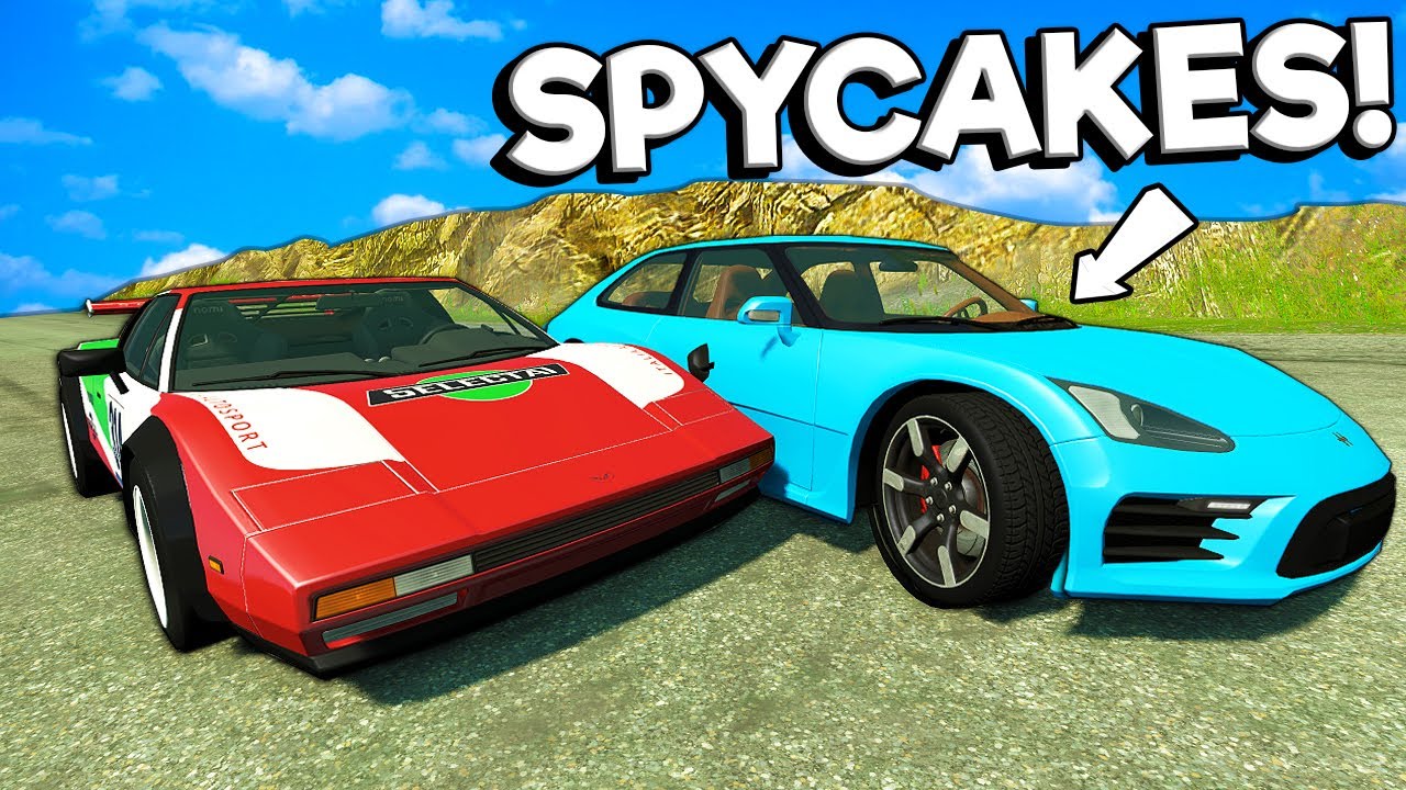 Spycakes & I Raced & Crashed Down a Mountain! - BeamNG Multiplayer Mod ...