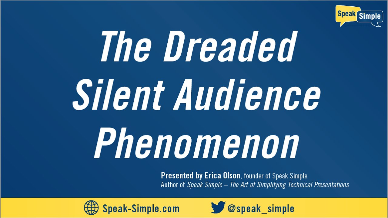 The Dreaded Silent Audience Phenomenon - YouTube