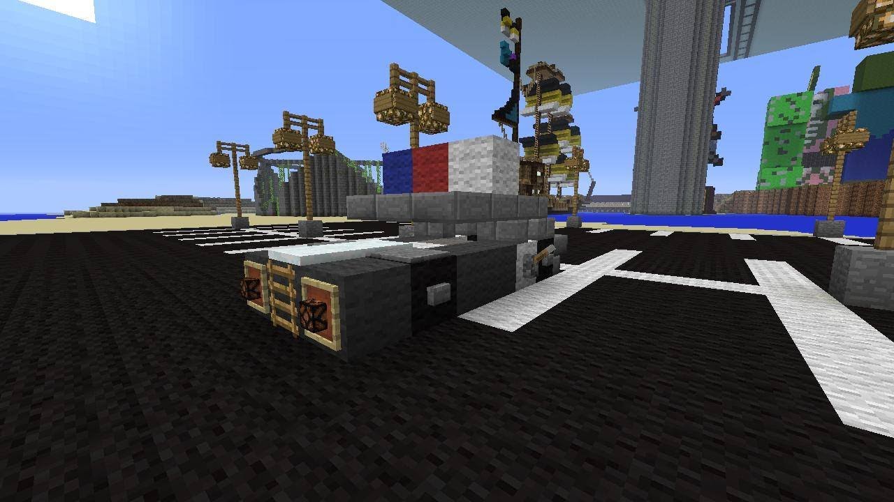 Minecraft Vehicle: Police Car - How to - YouTube