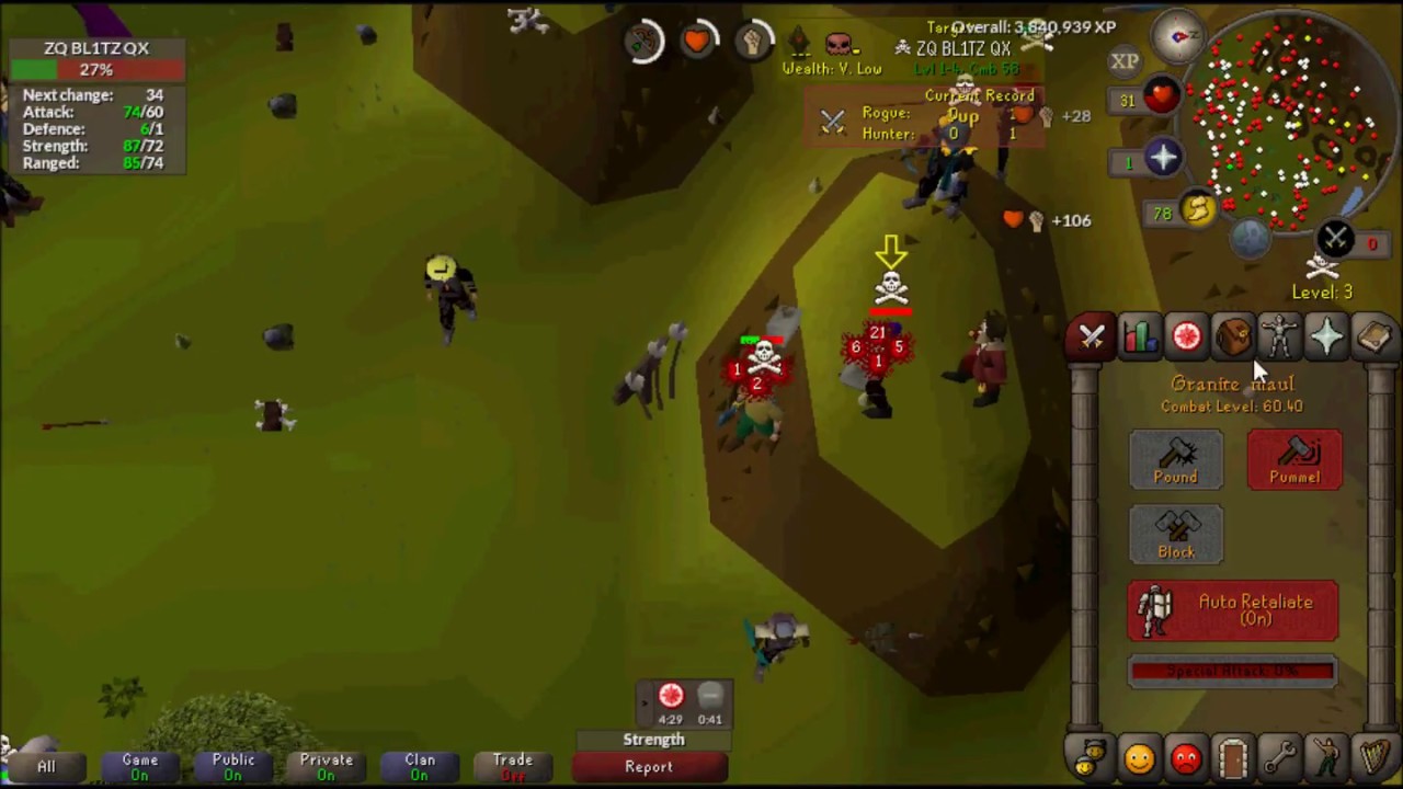 osrs dark bow to g maul pking [rs07 dark bow pking] - YouTube