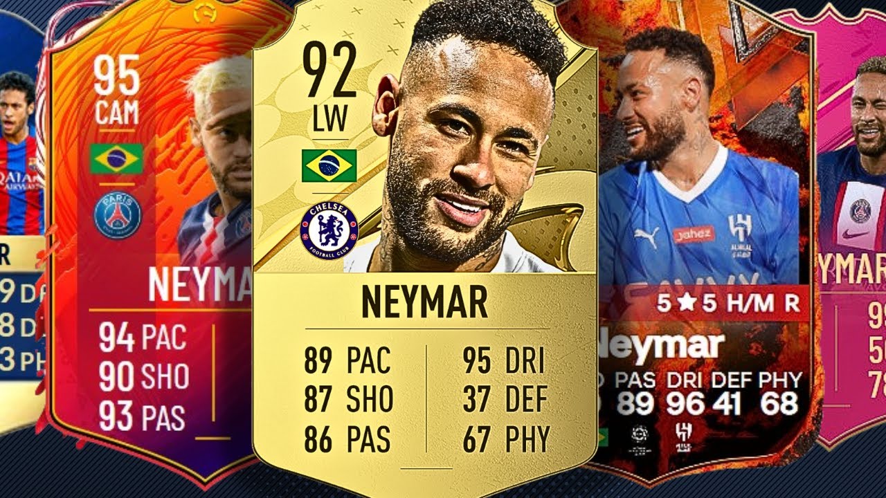 NEYMAR JR | TODAS FIFA CARDS - YouTube