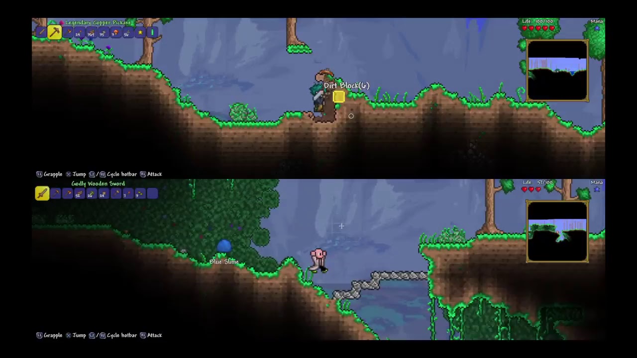 Terraria Splitscreen (No Commentary) - YouTube