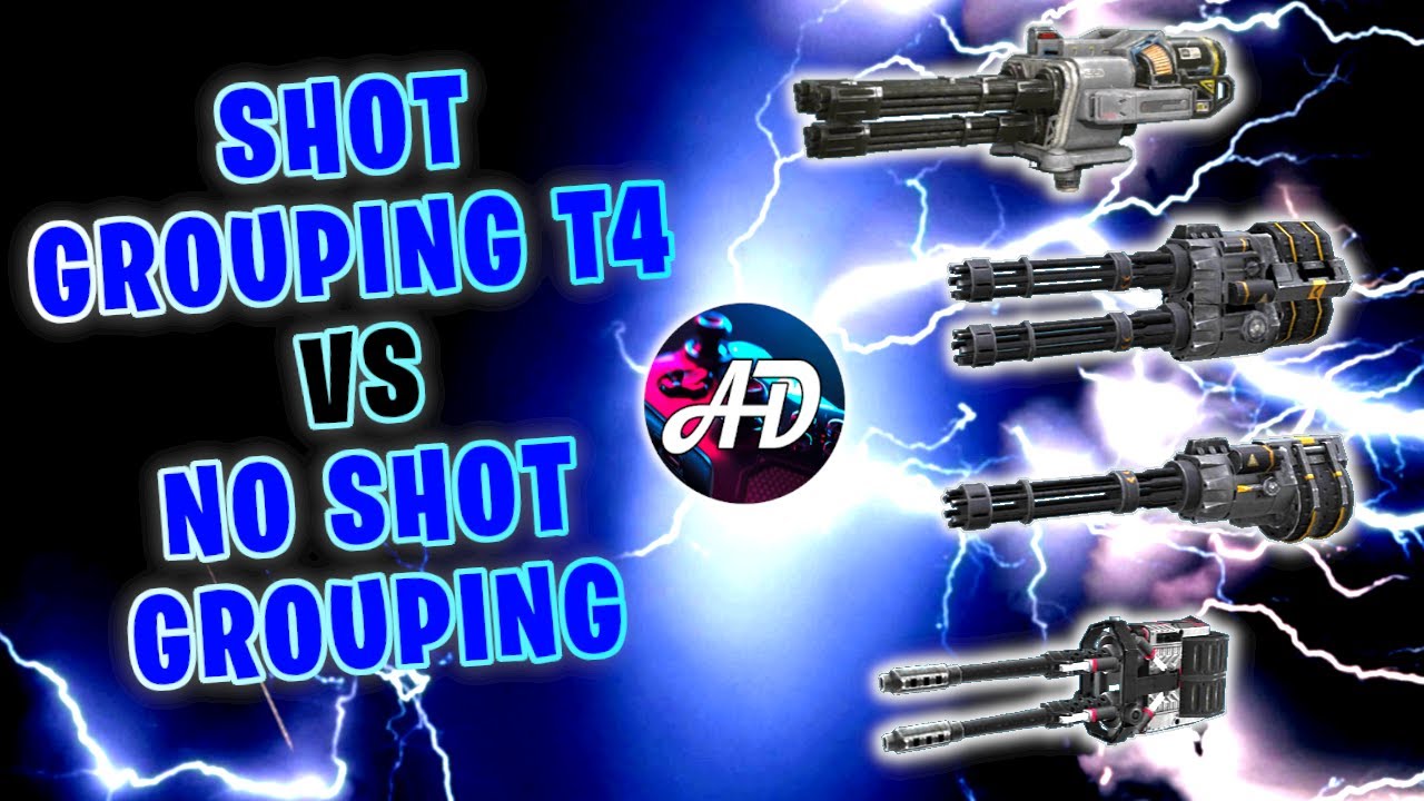 Shot Grouping T4 VS NO Shot Grouping MACHINE GUNS - War Robots Mk2 MAX ...