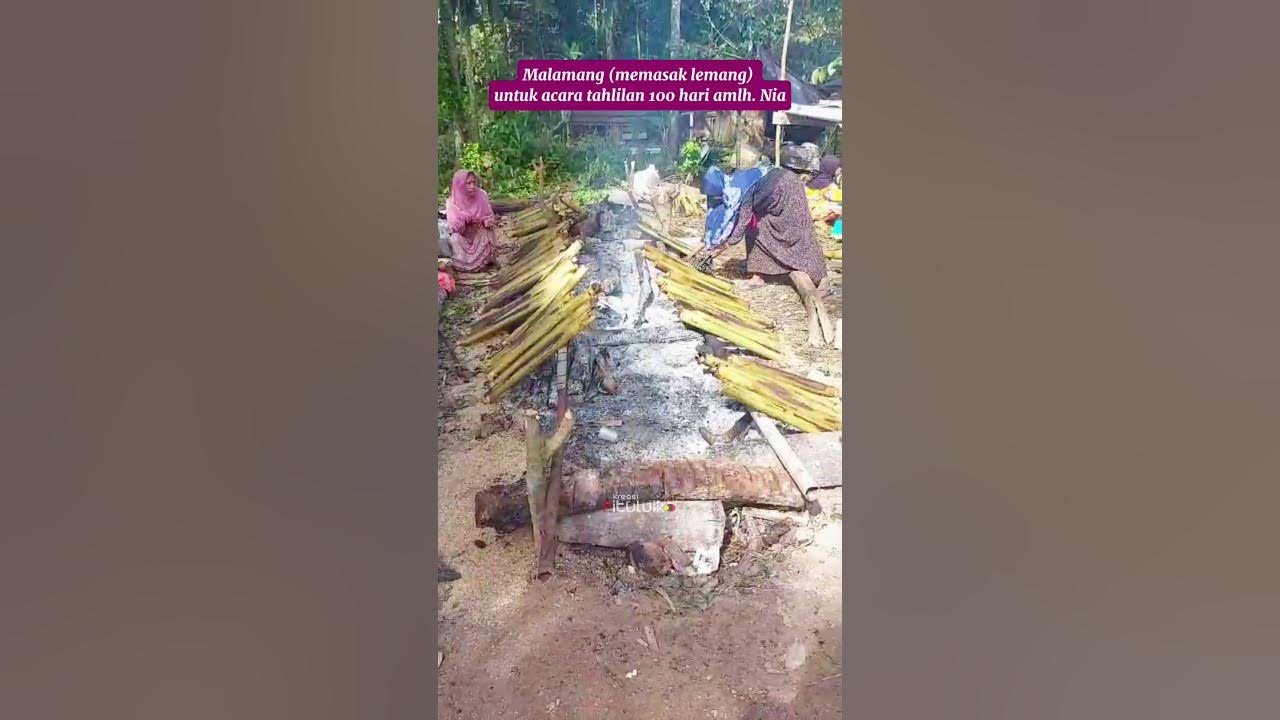 Malamang dismping Rumah baru almh Nia Kurnia Sari untuk acara Tahlilan 100 hari - YouTube