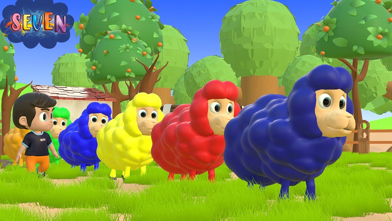 Baa Baa Black Sheep | Seven Kids Songs & Nursery Rhymes - YouTube