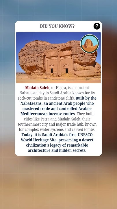 Madain Saleh: The Lost Nabataean City of Saudi Arabia | #fact #facts # ...