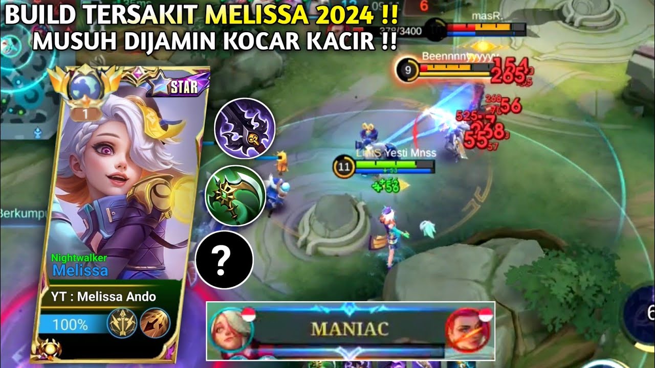 BUILD TERSAKIT MELISSA 2024 !! MUSUH DIJAMIN KOCAR KACIR !! MELISSA ...