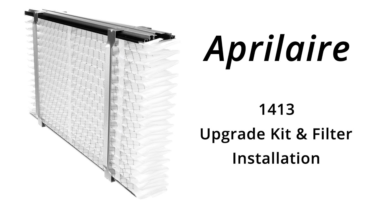 AprilAire 1413 Filter Upgrade Kit Installation - YouTube