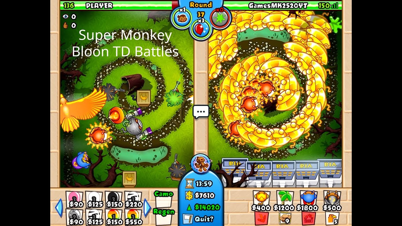 Super Monkey - Bloon TD Battles - YouTube