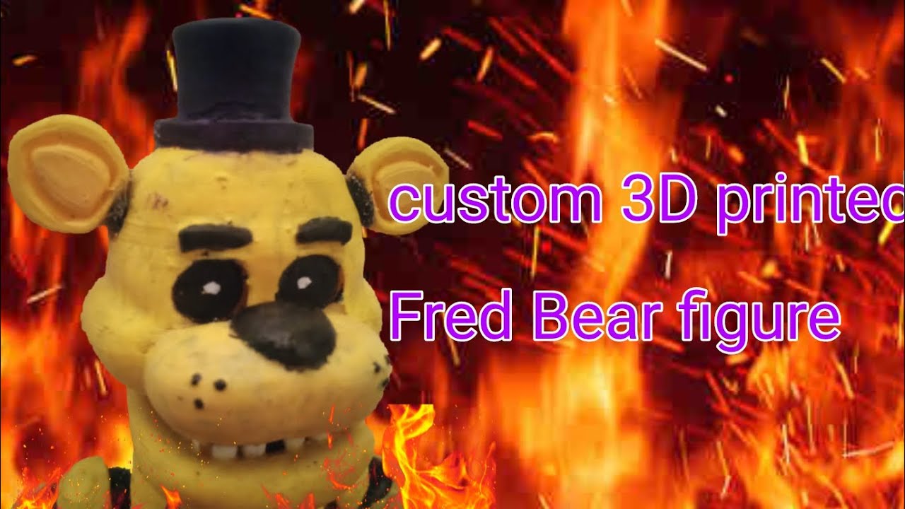 custom made 3D printed Fred Bear/golden Freddy articulated action ...