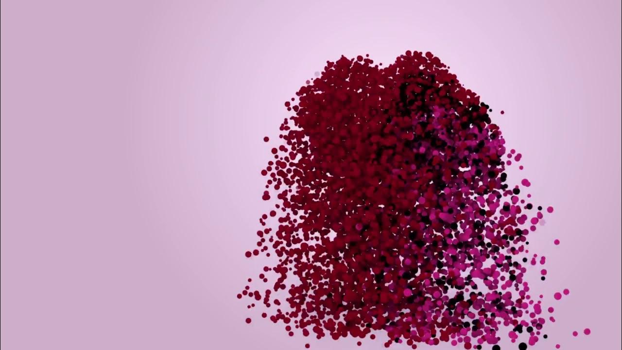 particles hearts - abstract valentine's day animation ( motion graphic ...