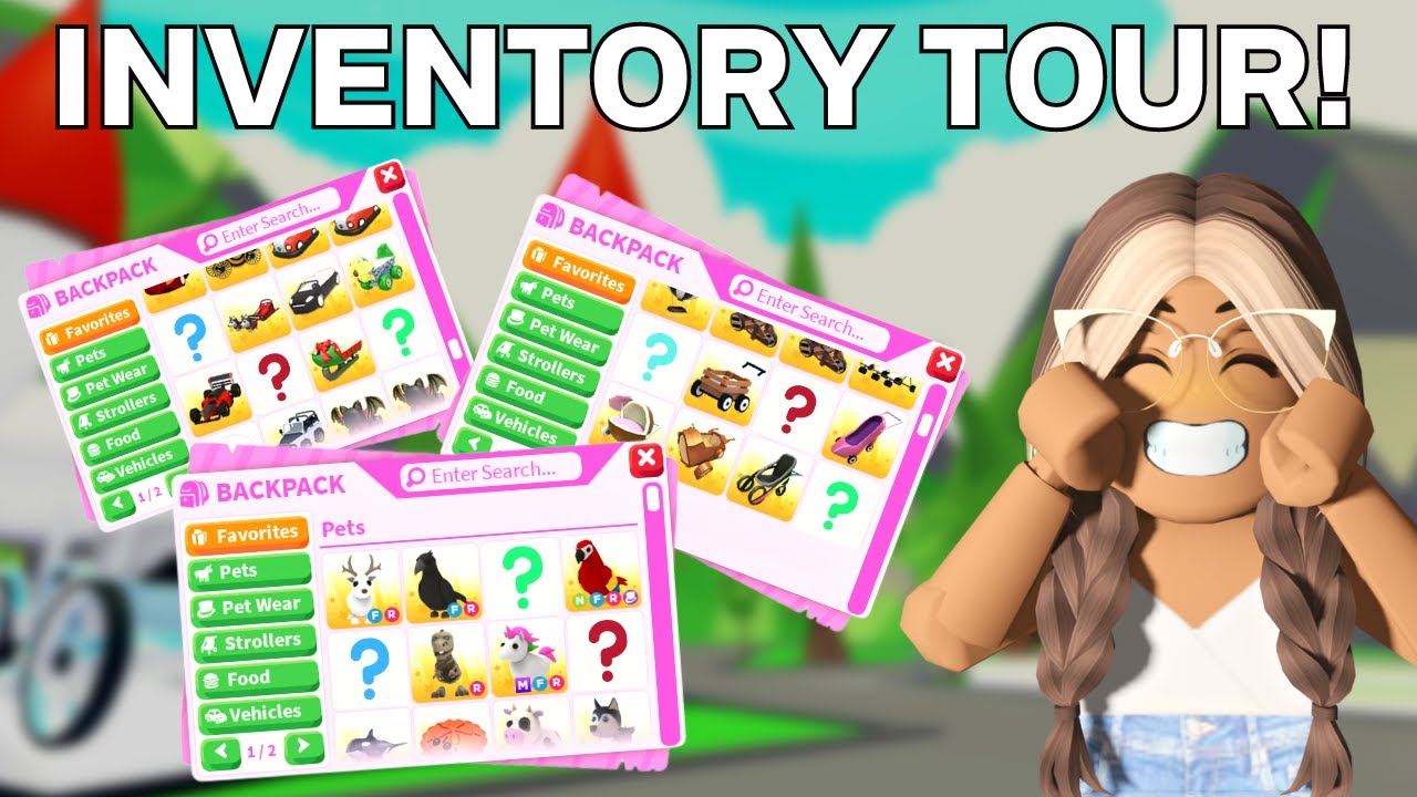 INVENTORY TOUR, See Everything in Roblox Adopt Me! - YouTube