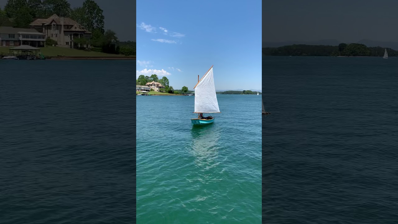Little Breeze ! Sailing Piccup Pram 12ft - YouTube