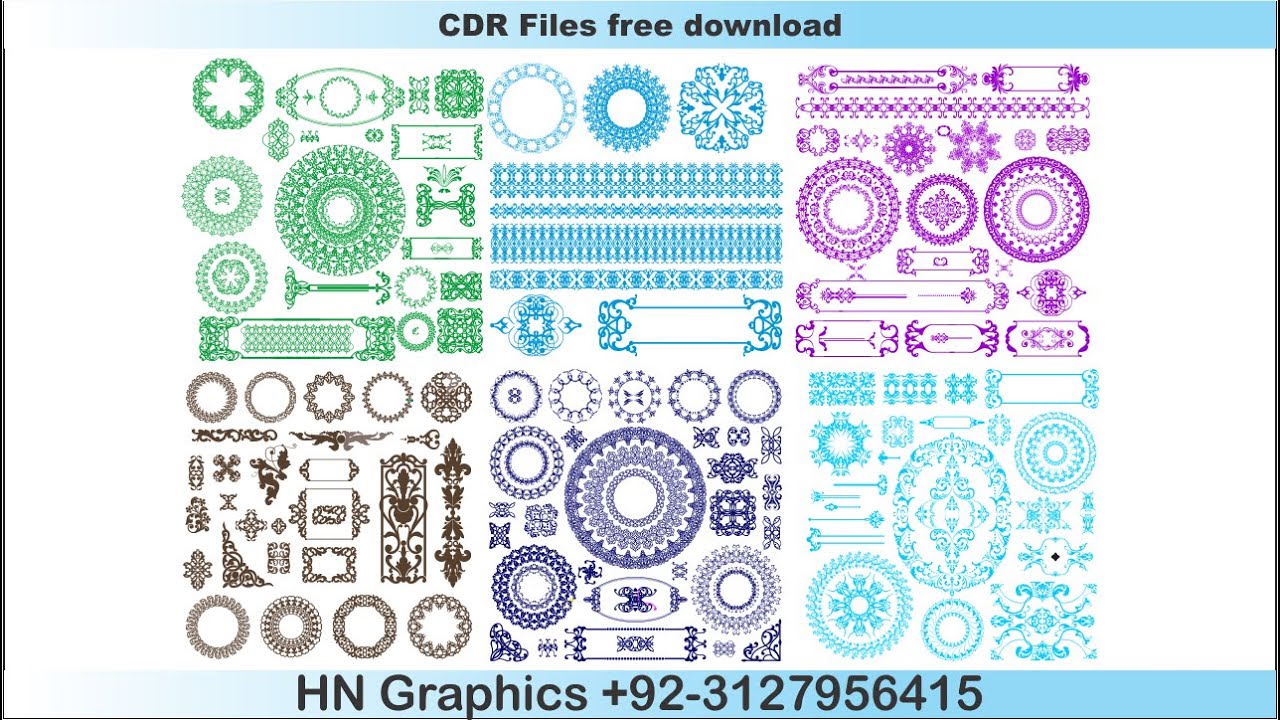Frames And Borders free download CDR 2020 | HN Graphics - YouTube