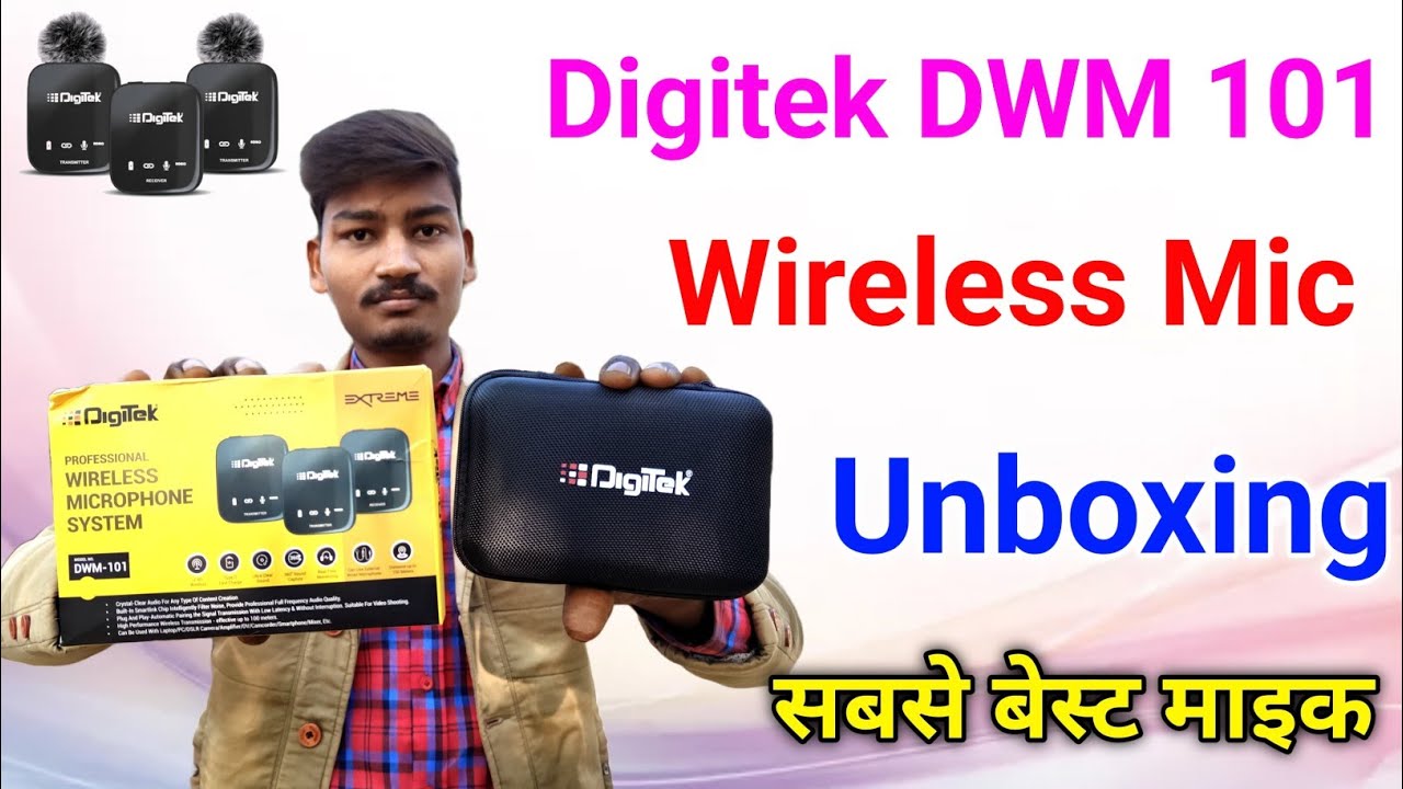 Digitek Dwm 101 Wireless Mic Unboxing | Digitek Wireless Mic Price ...