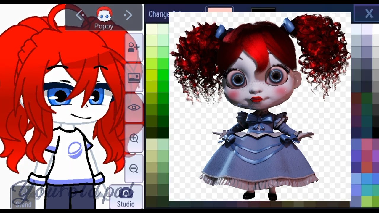 Making Poppy From Poppy Playtime//Gacha Club Edit//Youroldpal}// - YouTube