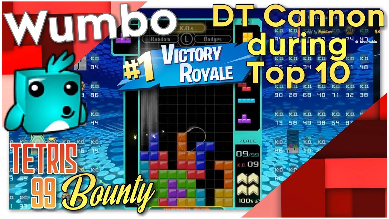 Tetris 99 Bounty - "DT Cannon during top 10" - YouTube