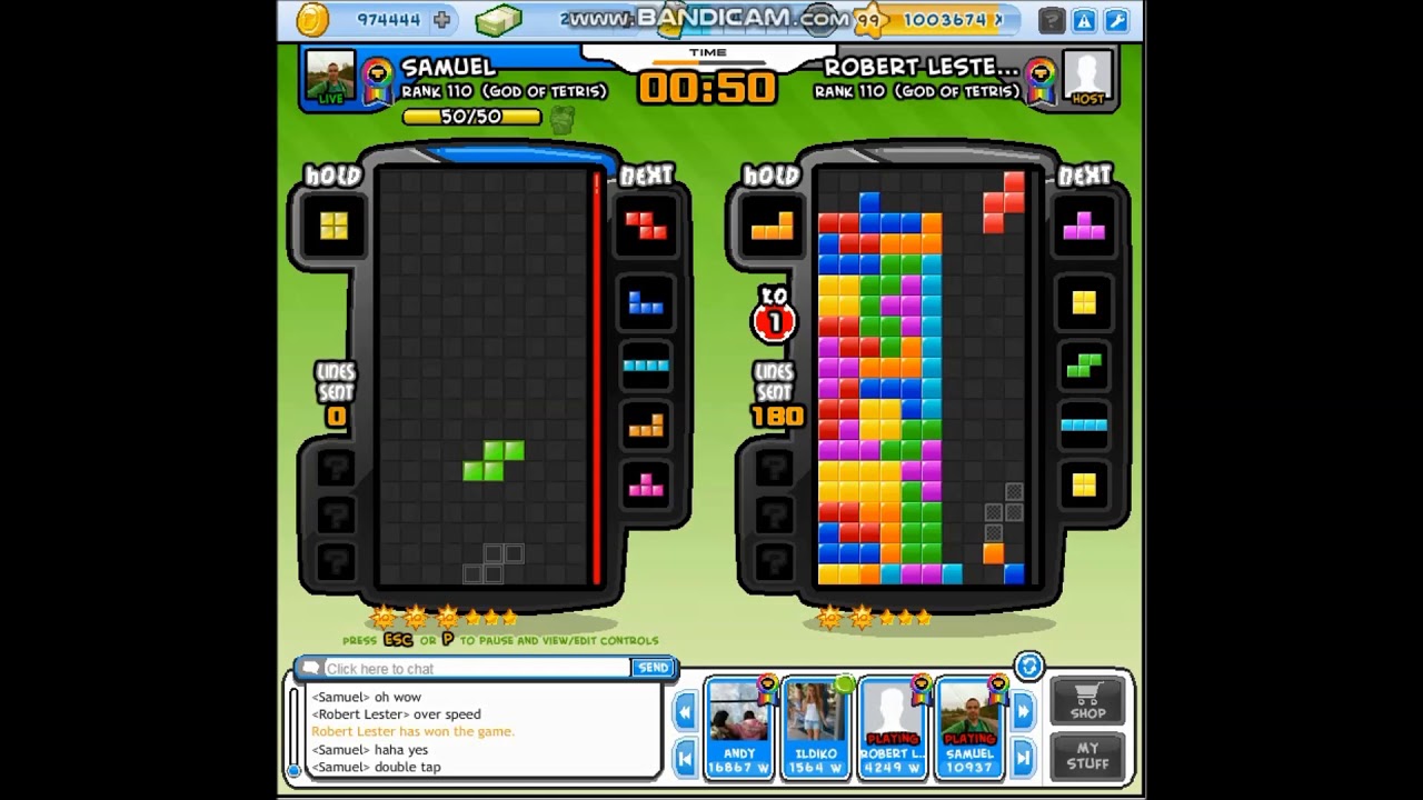 Tetris Battle 2P - 349 lines by Robertlester - YouTube