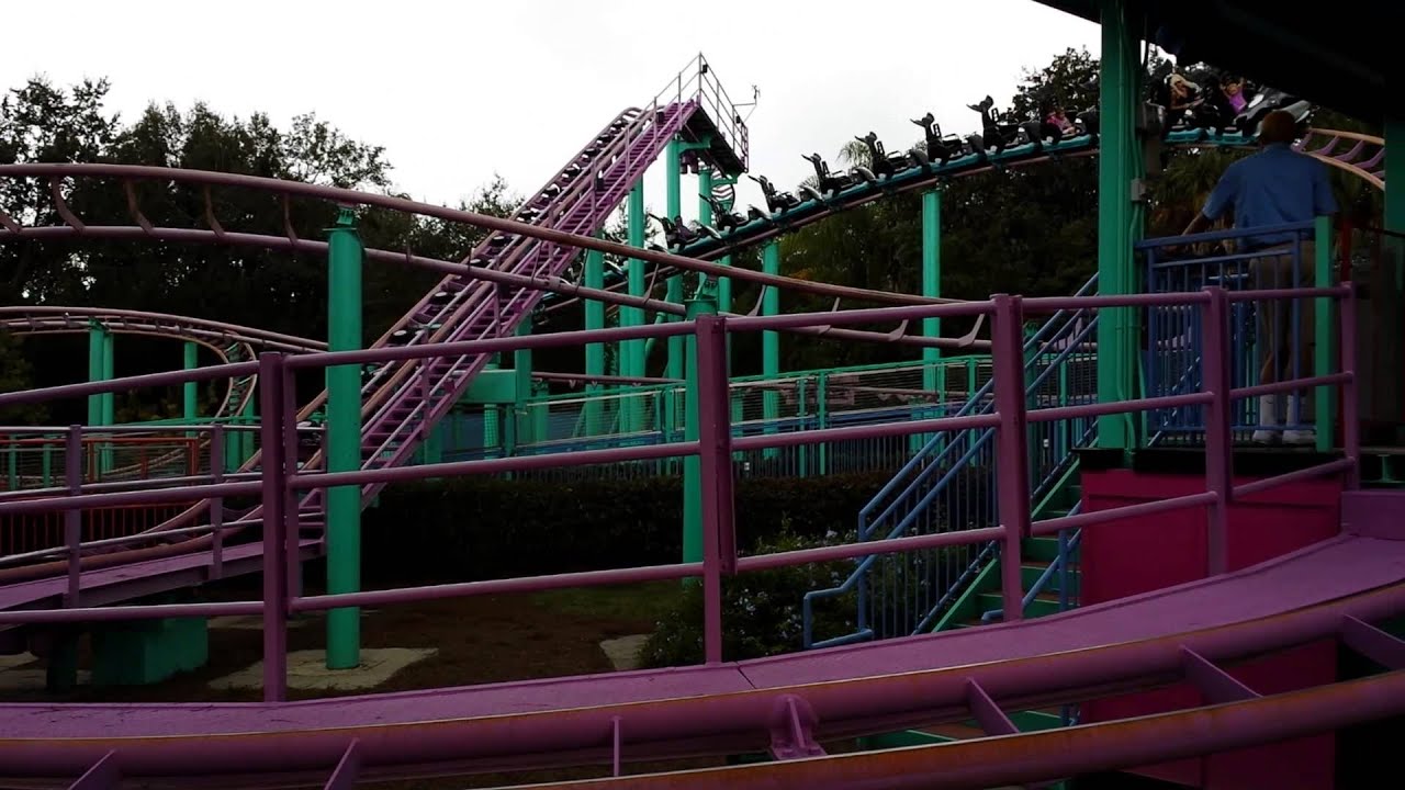 Shamu Express little roller coaster at Sea World - YouTube