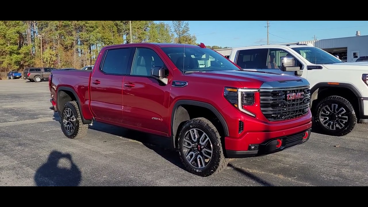 GMC 1599 AT4. VOLCANIC RED - YouTube