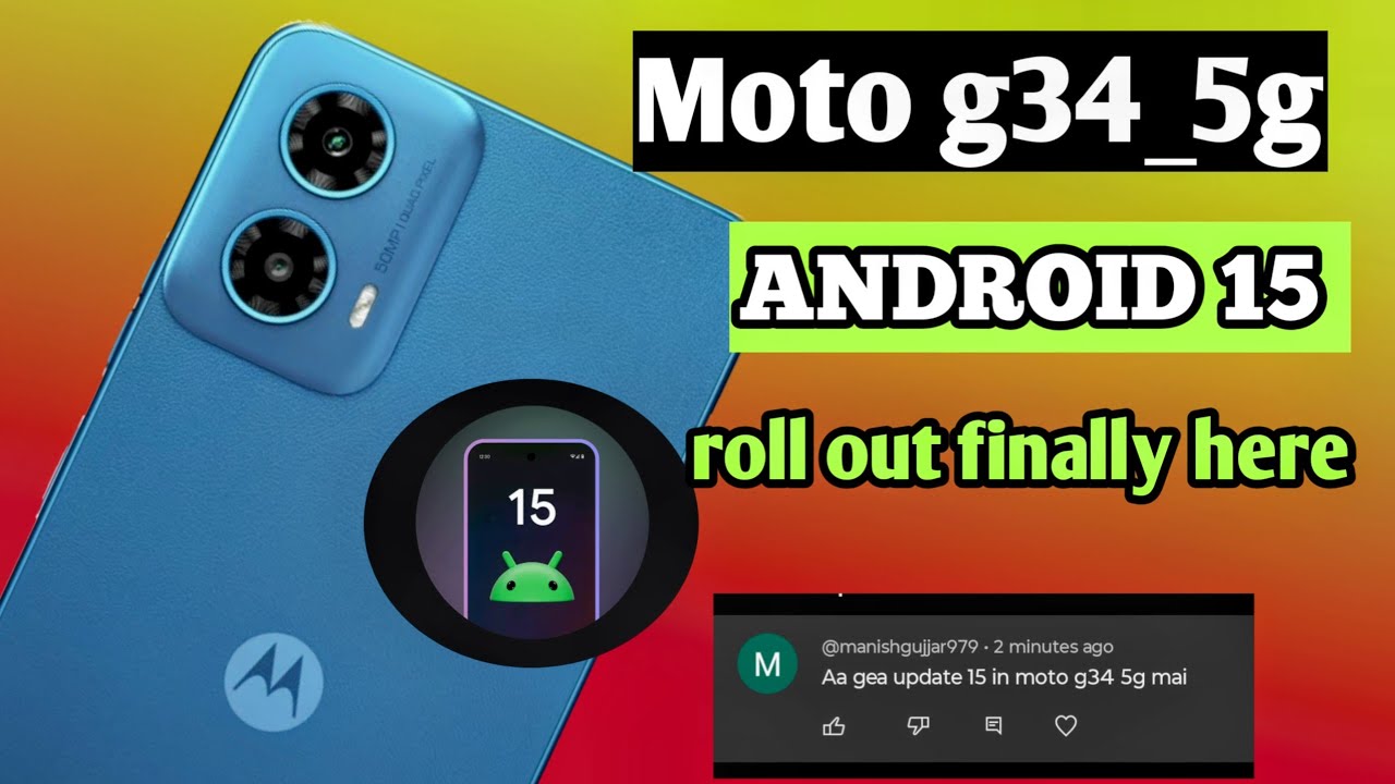 Moto g34_5g android 15 update finally here 👍🎉 गलती मत करना 🤫 - YouTube