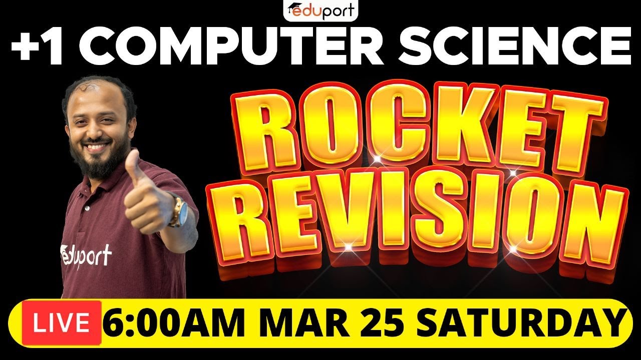 Plus One Public Exam Live | Computer Science ROCKET REVISION 💥💥 ...