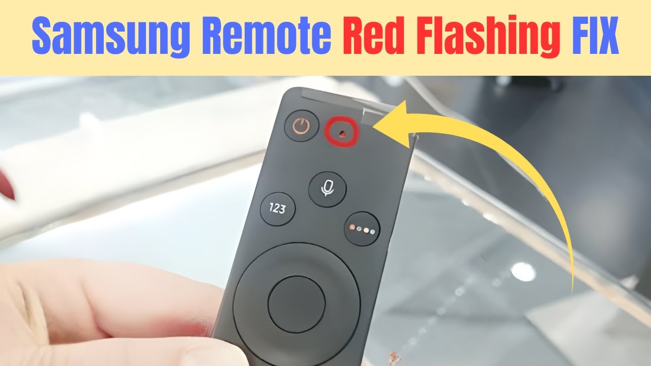 Samsung TV Remote Red Light Flashing? Here's the FIX - YouTube