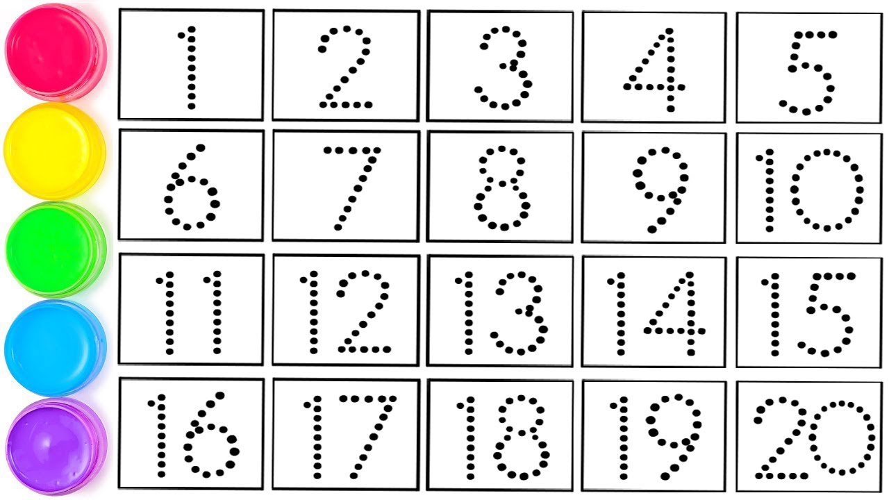 123 for Kids | 1234567890 | Counting numbers 1 to 20 for Kids | Write ...