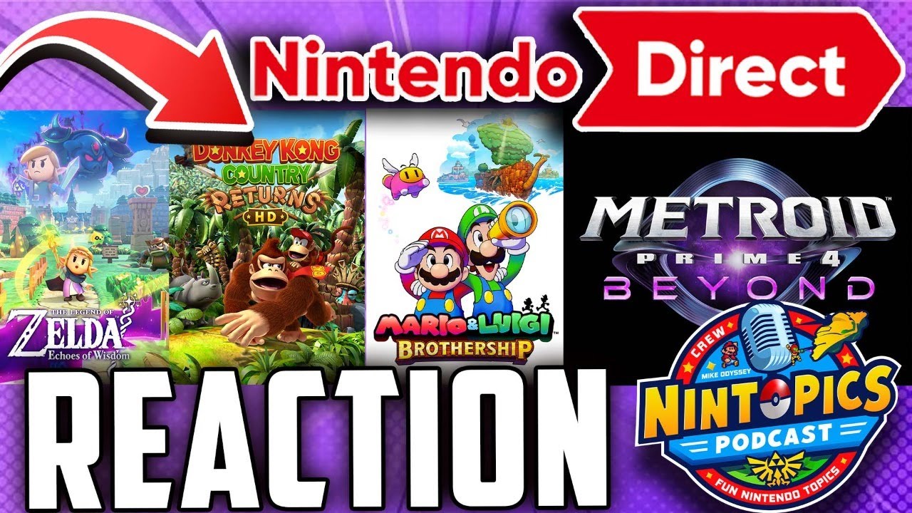 Nintendo Direct Podcast Reaction Party! - YouTube