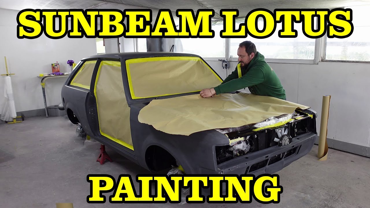 Painting the Sunbeam Talbot LOTUS! - YouTube