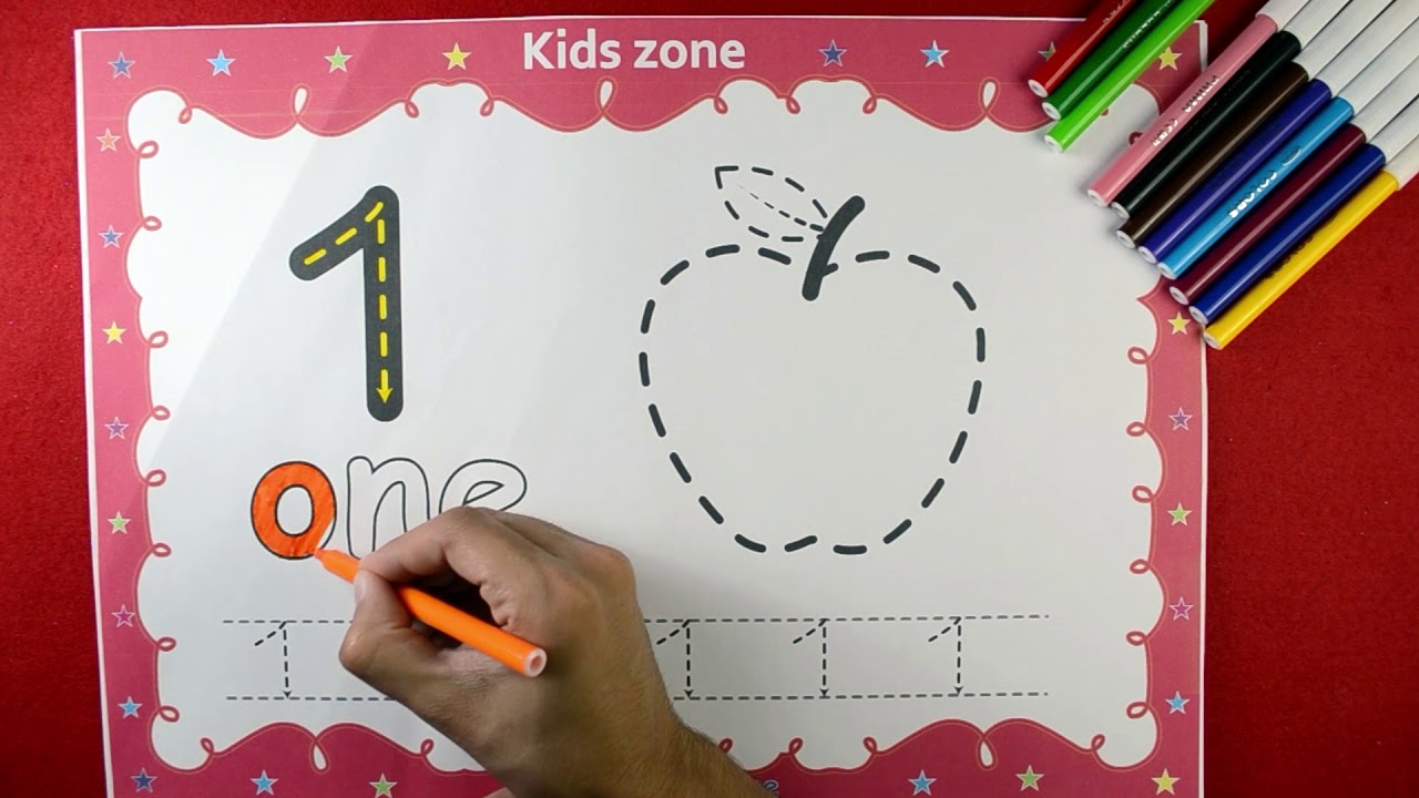 Number coloring pages Learn Colors Learn numbers for kids ☆ - YouTube