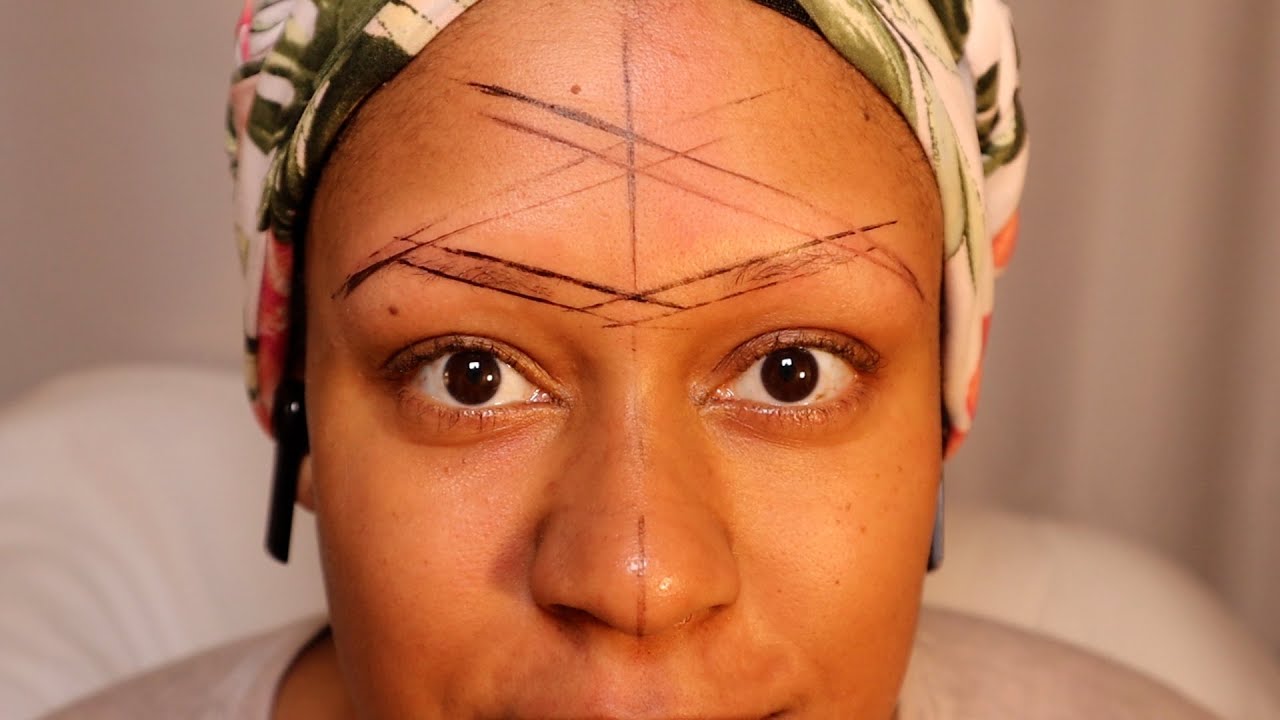 Diamond X eyebrow method for symmetrical brows. - YouTube