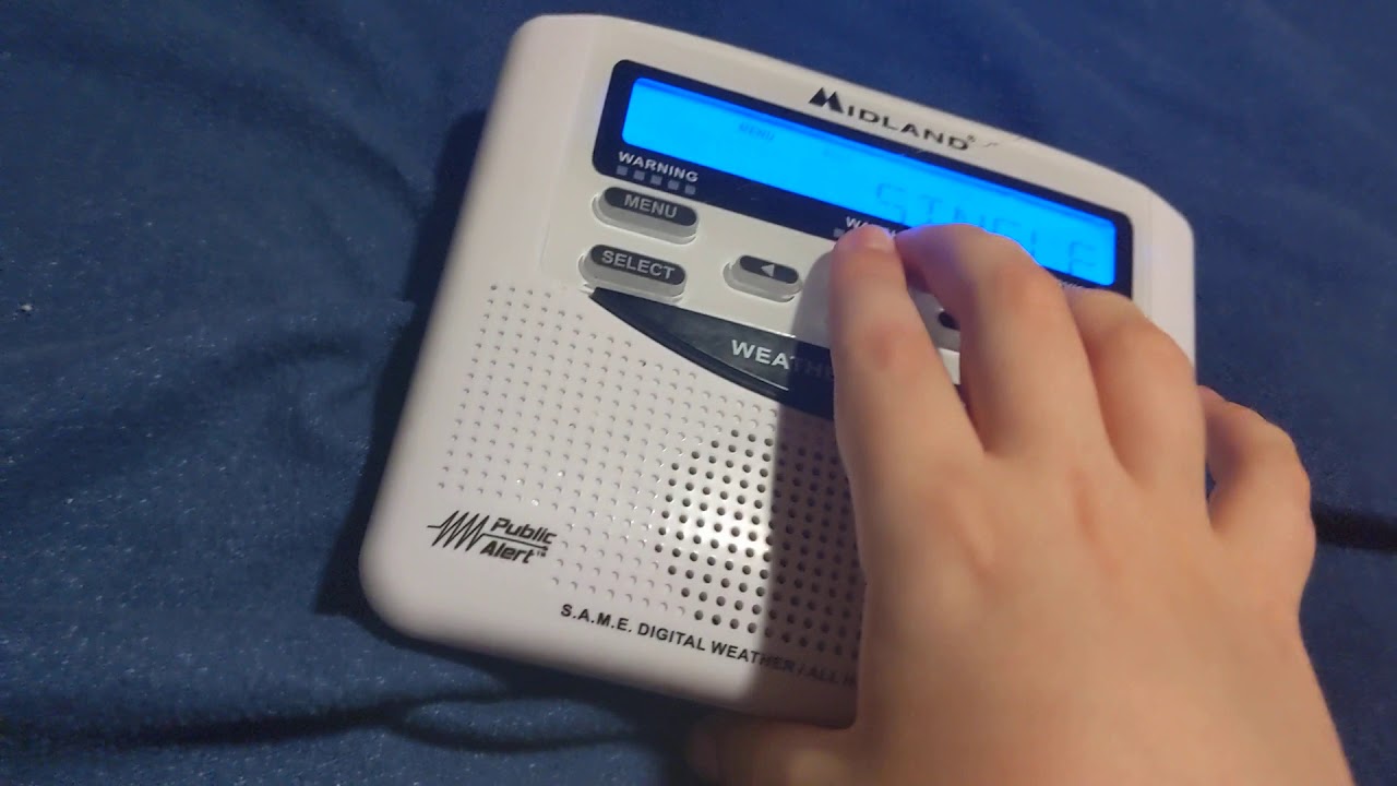 How To Set Up And Program A Midland WR-120EZ Weather Radio - YouTube