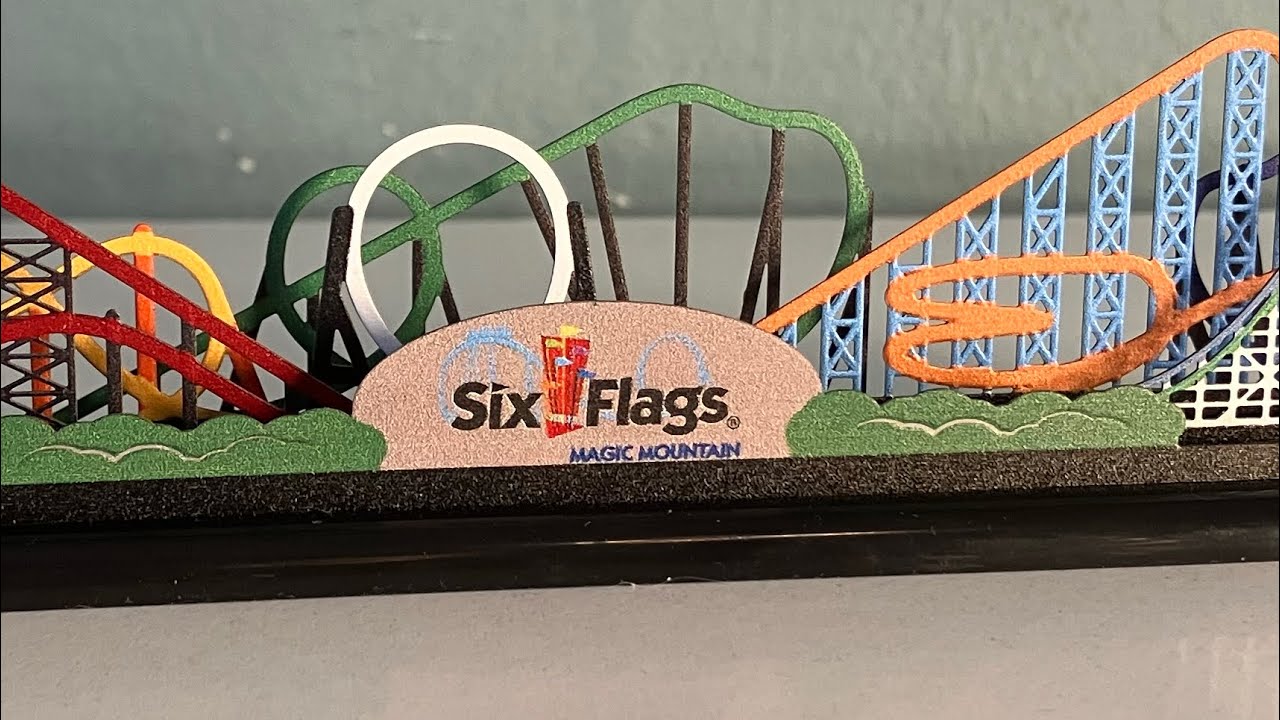 How to build a Parkscapes steel landscape of Six Flags Magic Mountain ...