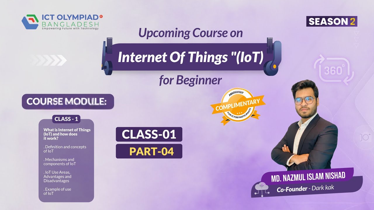 ICT Olympiad Bangladesh is offering Internet of Things (IoT) 𝐂𝐨𝐮𝐫𝐬𝐞 ...