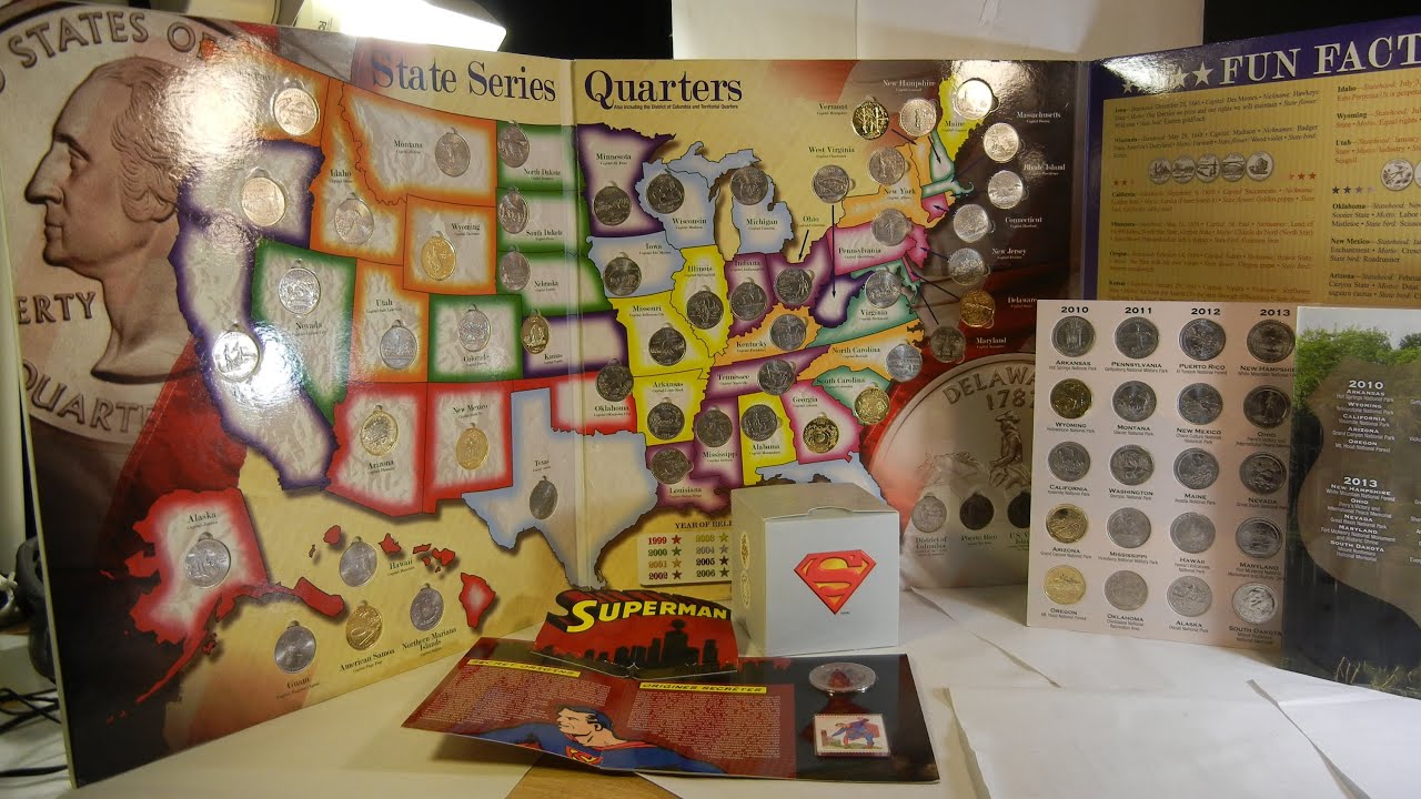 State Quarter and National Park coin Collection ! - YouTube