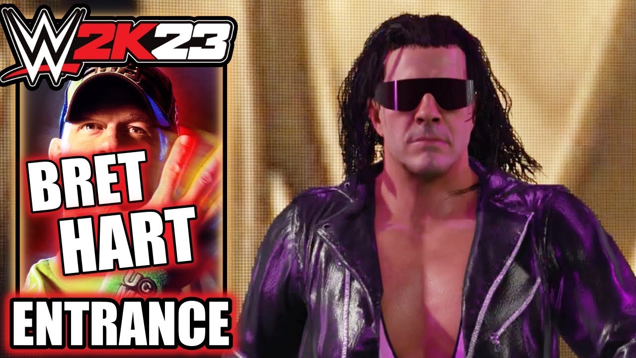 WWE 2K23 Bret Hart “The Hitman” Entrance Cinematic - YouTube