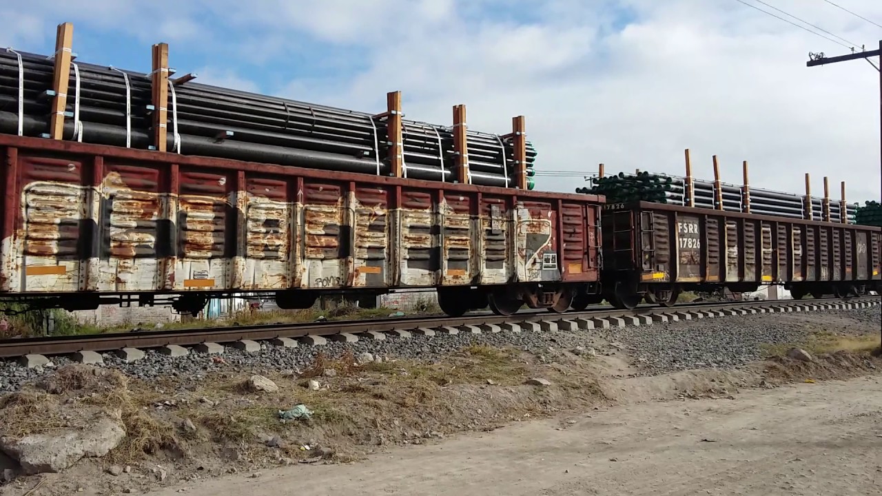 FERROMEX HEAVY TRAIN WITH TWO GE ES45AH - YouTube