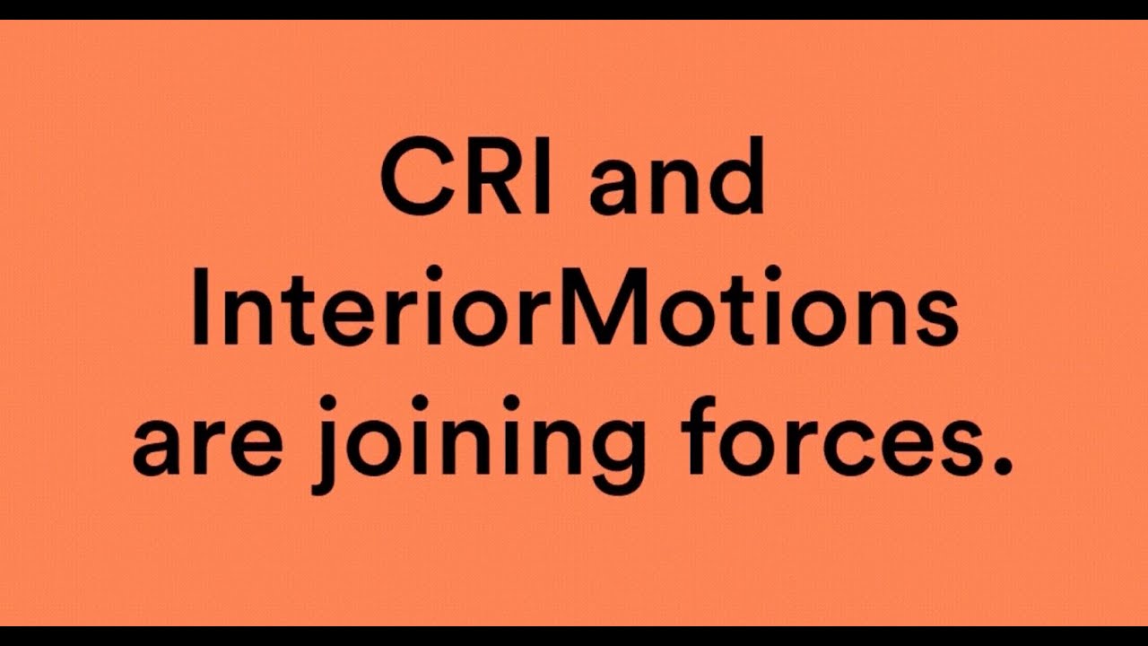 CRI and Interior Motions are joining forces - YouTube