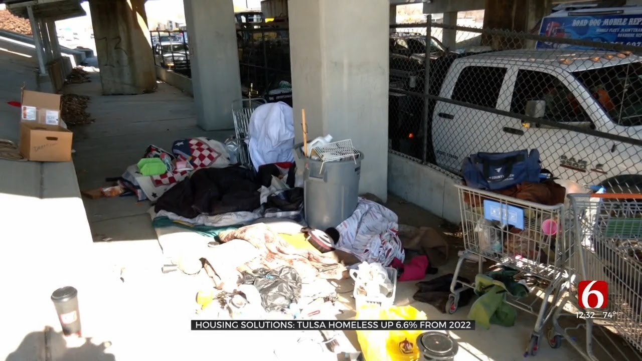 Housing Solutions: Tulsa Homeless Up 6.6% From 2022 - YouTube