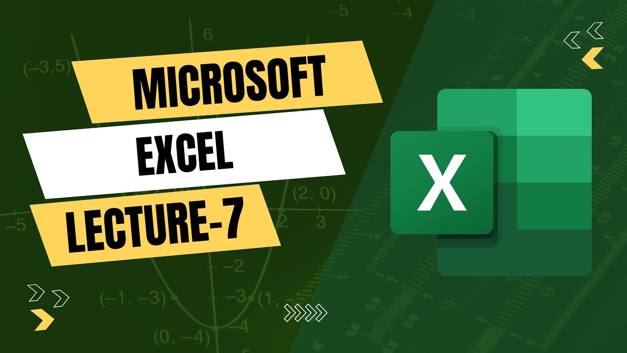 Microsoft Excel | Lecture-7 - YouTube